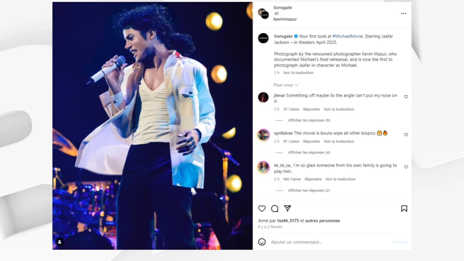 Biopic sur Michael Jackson: une première image de Jaafar Jackson dans ...