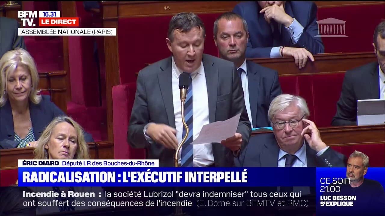 À l'Assemblée, Eric Diard (LR) interpelle le gouvernement après l ...