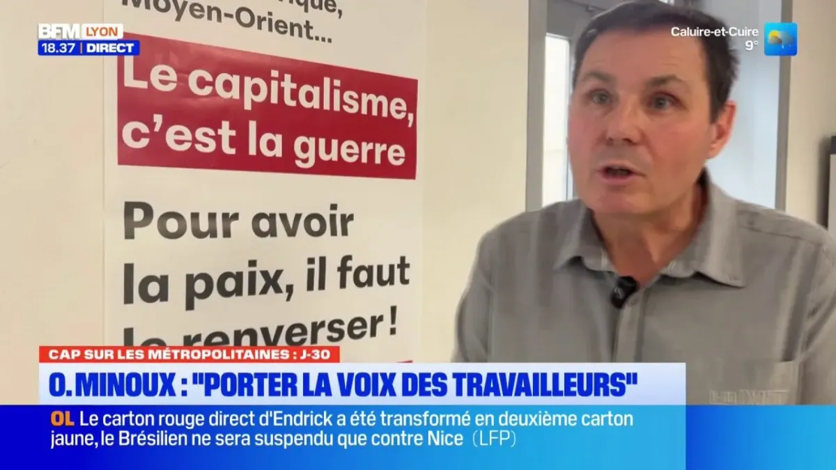 Olivier Minoux, candidat LO à la métropole de Lyon, veut porter la voix ...