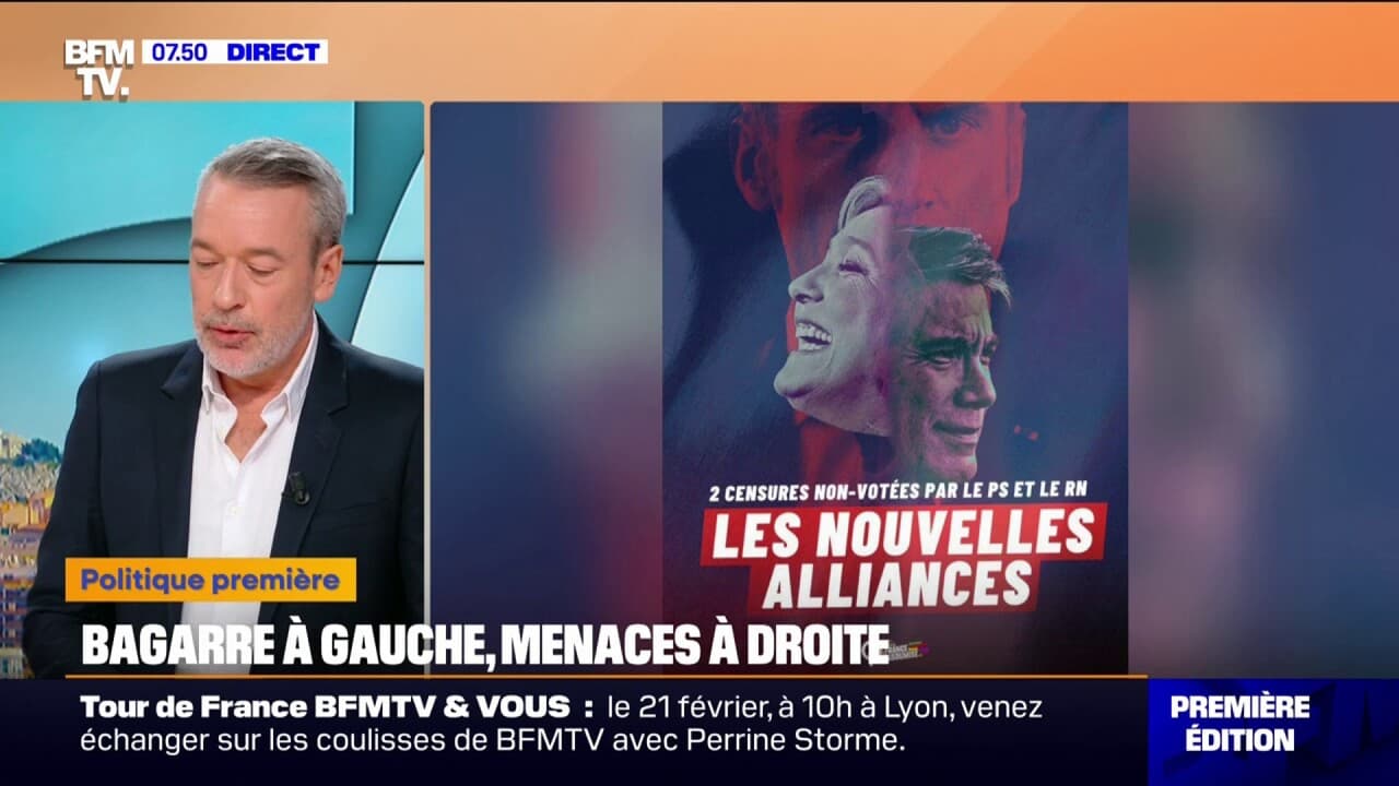 Après le refus du PS de voter la censure, LFI parle d'une "alliance" PS ...