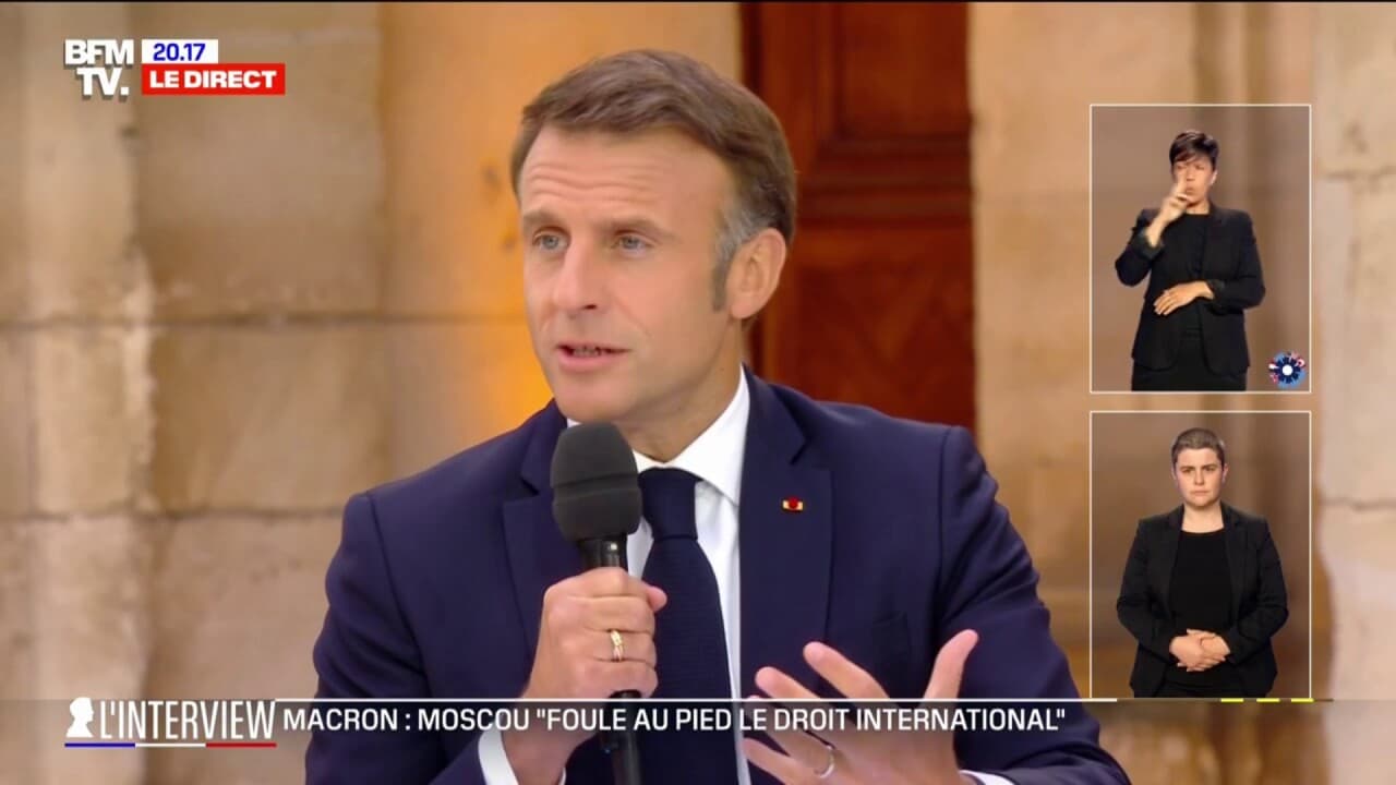 Emmanuel Macron: "La Russie a un peu trahi le message de la Libération ...