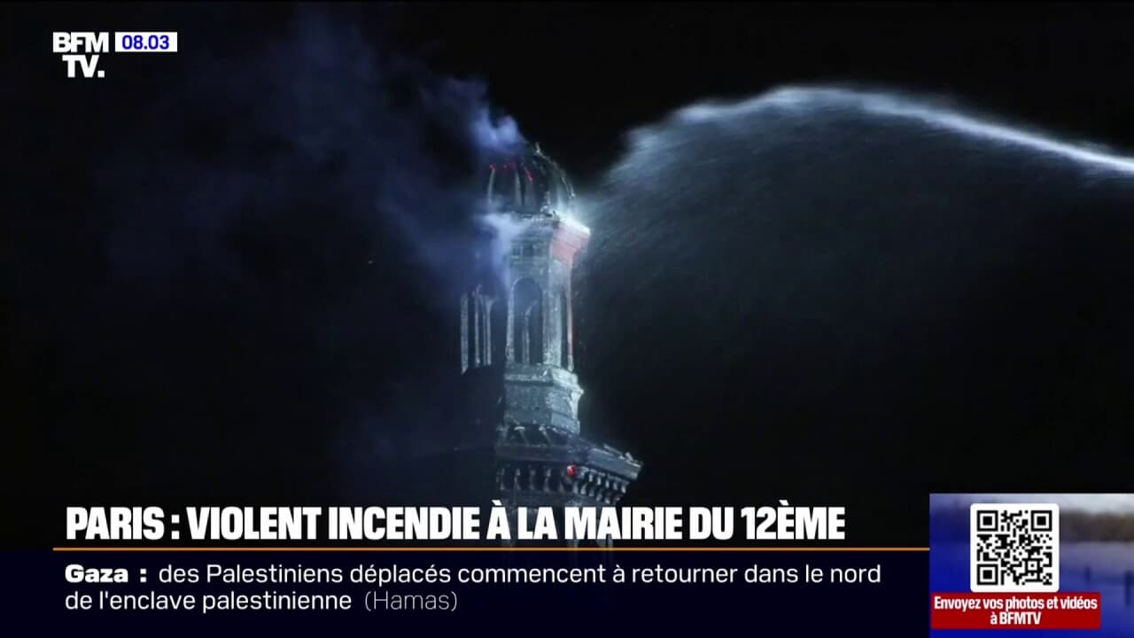 Paris: ce que l'on sait sur le violent incendie qui a touché la mairie ...