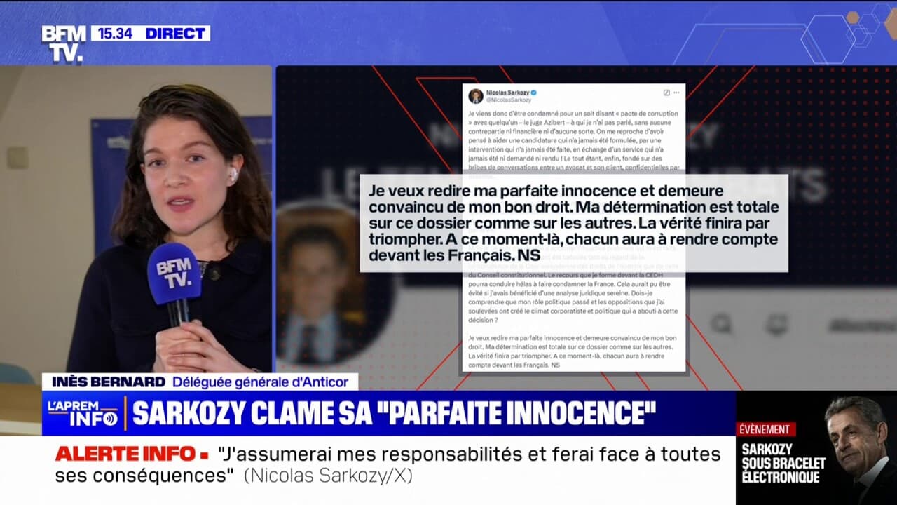 Nicolas Sarkozy définitivement condamné: "Cette peine nous apparait pas ...