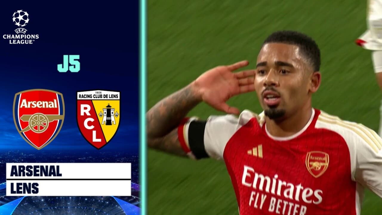 Arsenal - Lens : Gabriel Jesus double la mise pour les Gunners ! (2-0)