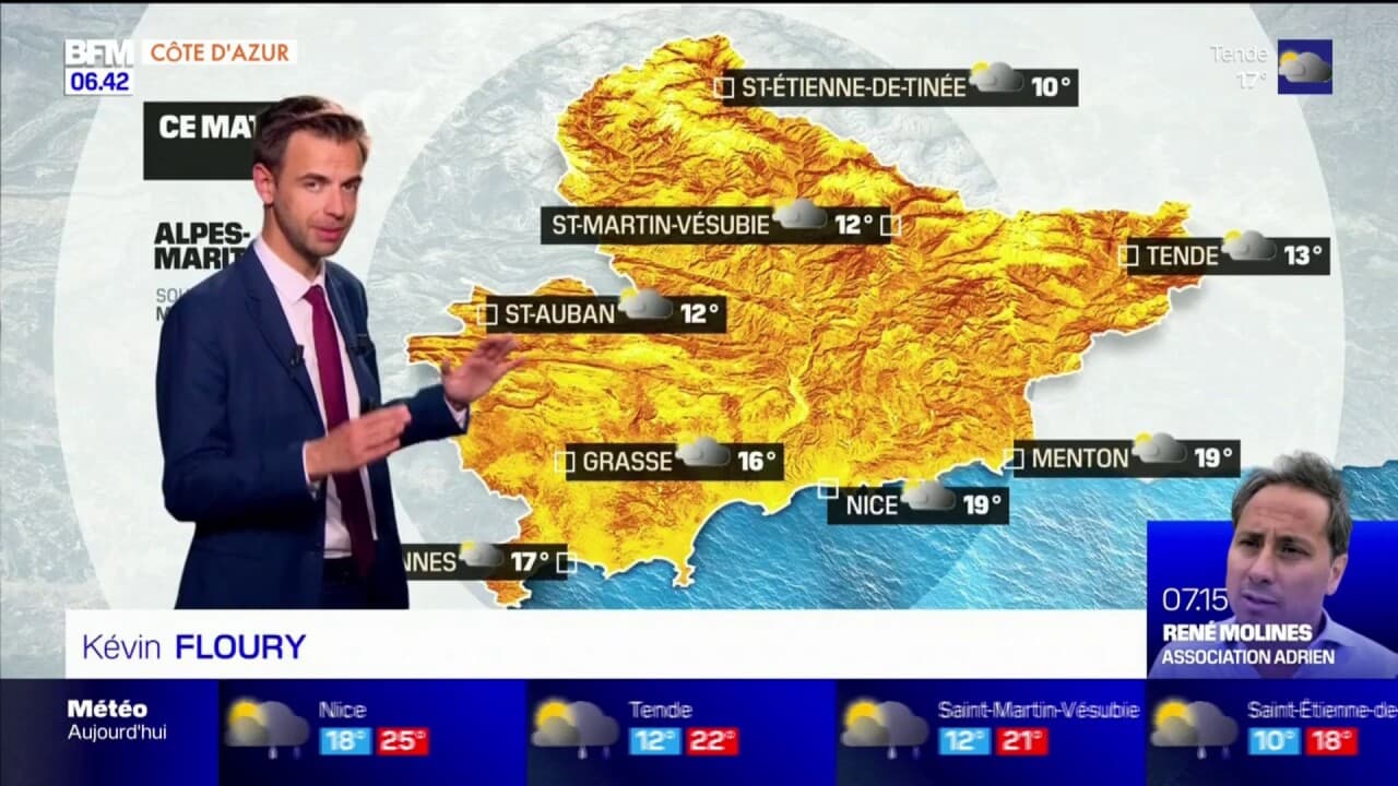 Météo Côte d'Azur: températures douces mais un temps nuageux voire ...