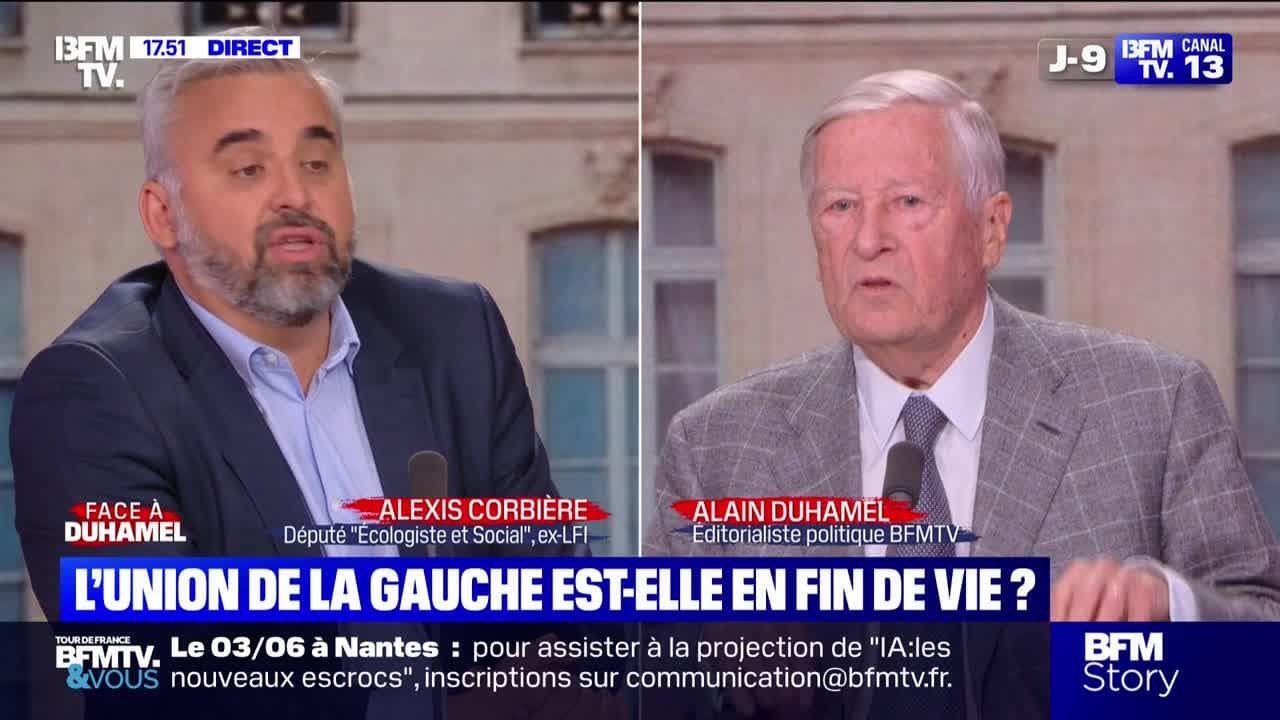 Face à Duhamel : Alexis Corbière - L'union de la gauche est-elle en fin ...