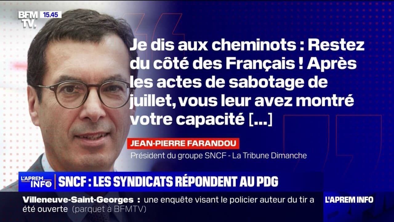 "Restez du côté des Français": le patron du groupe SNCF appelle les ...