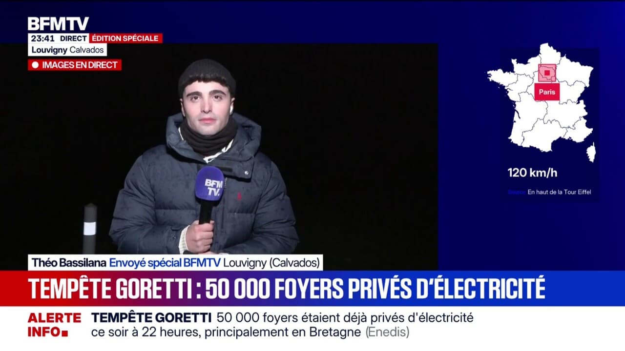 Tempête Goretti: à Louvigny dans le Calvados, des premiers dégâts ...