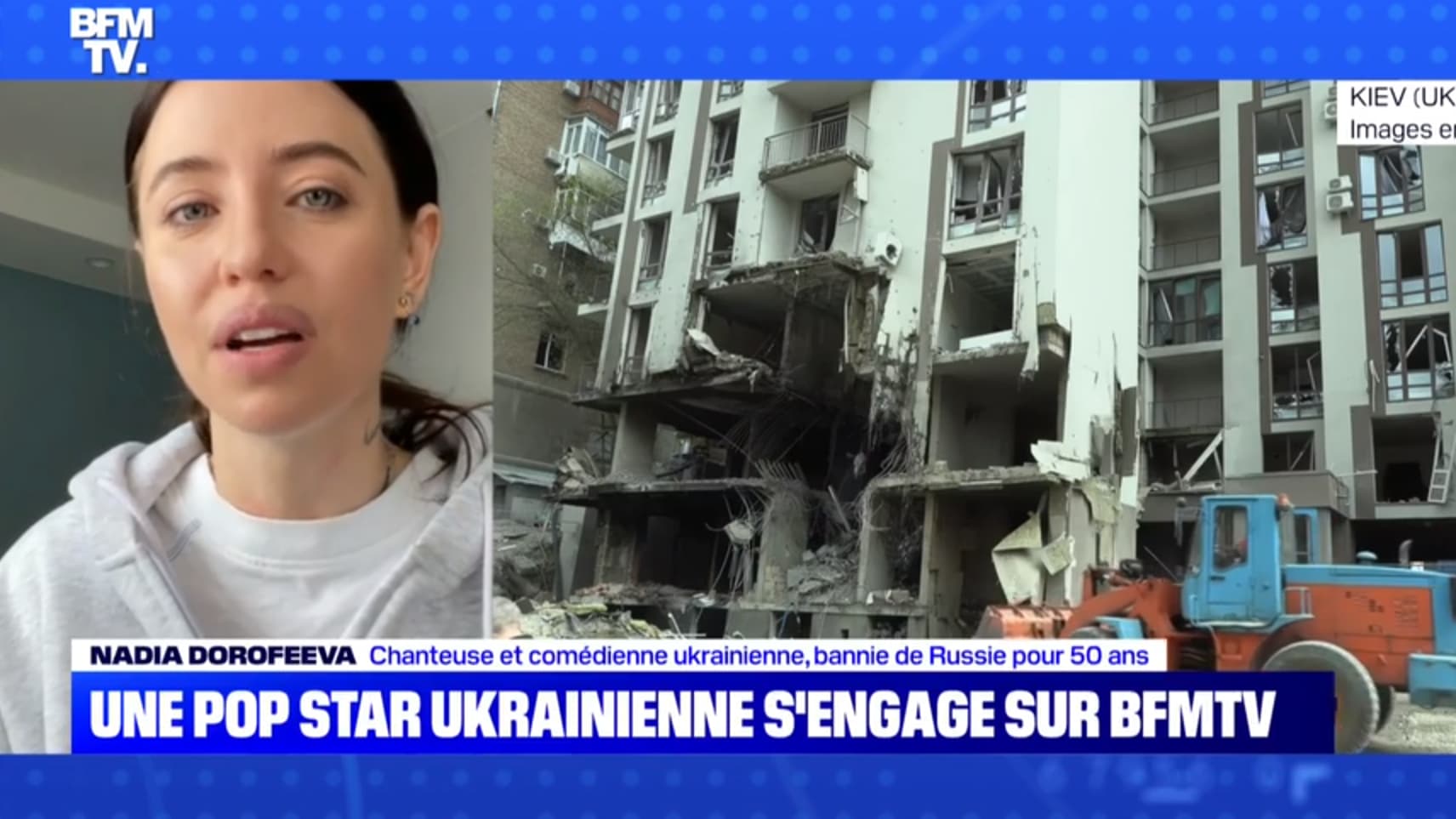 Nadia Dorofeeva, star ukrainienne: "Je crains que le monde s'habitue à ...