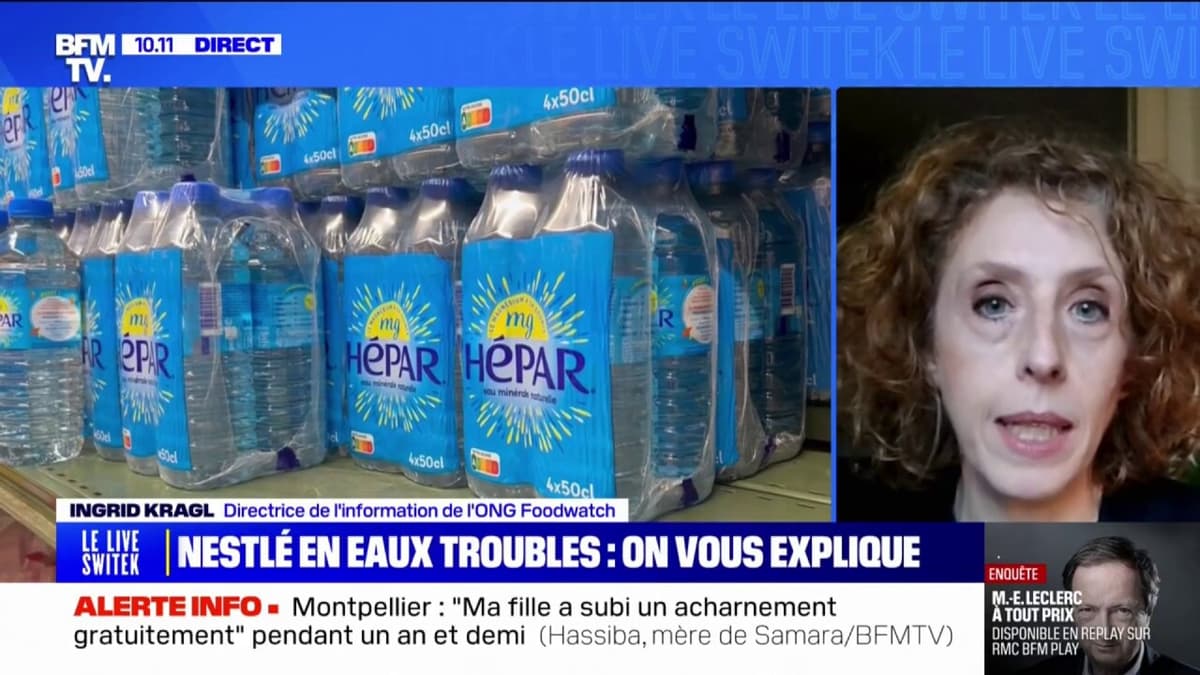 Ingrid Kragl (ONG Foodwatch) sur la contamination des eaux minérales de ...
