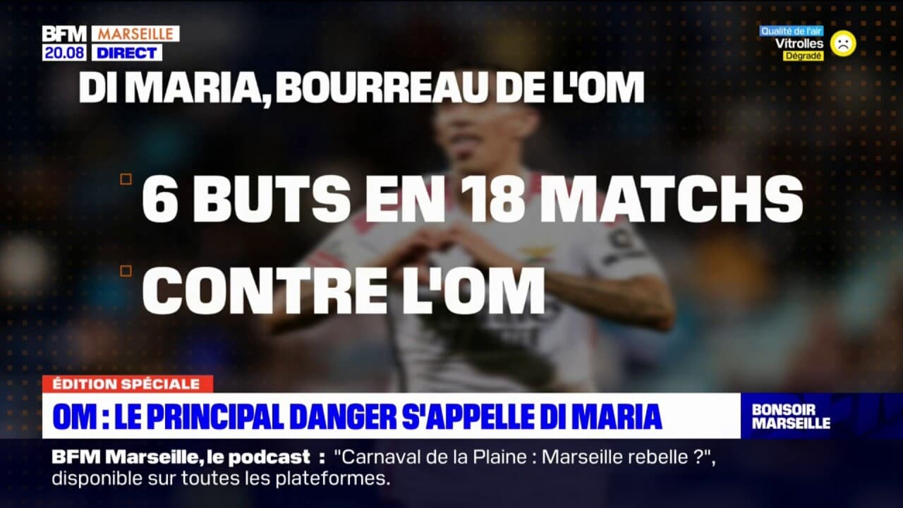 OM-Benfica: la menace Di Maria pèse sur les Marseillais, auteur de 6 ...