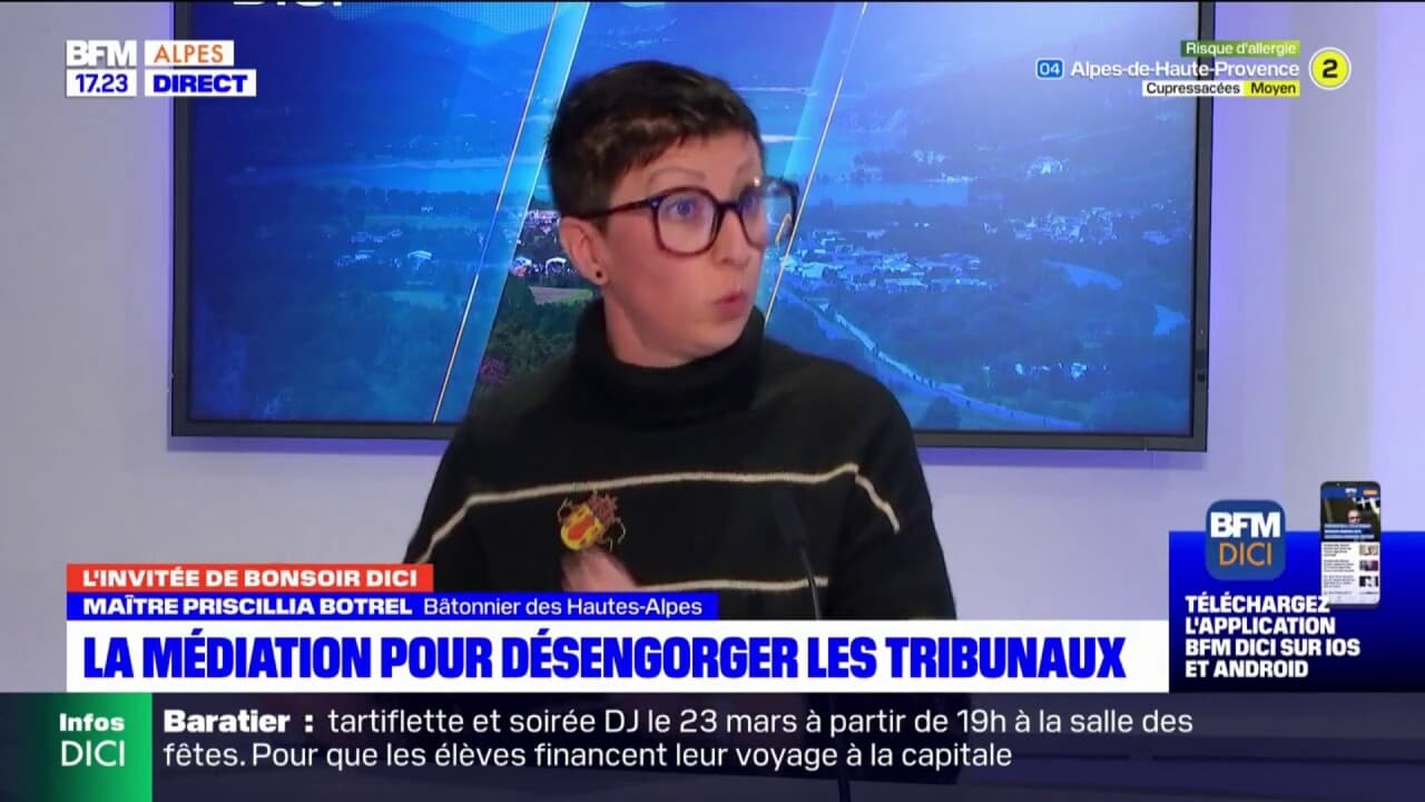 Maître Priscillia Botrel, bâtonnier des Hautes-Alpes, explique que les ...