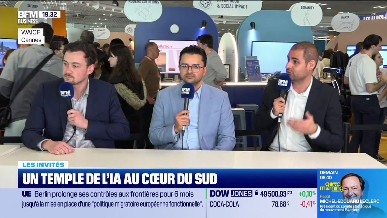 José Ammendola (La Maison de l'IA), Mathieu Merian (Somanity), et ...