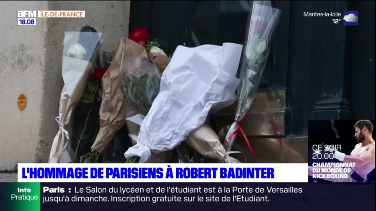 Mort de Robert Badinter: certains parisiens venus rendre hommage à l ...