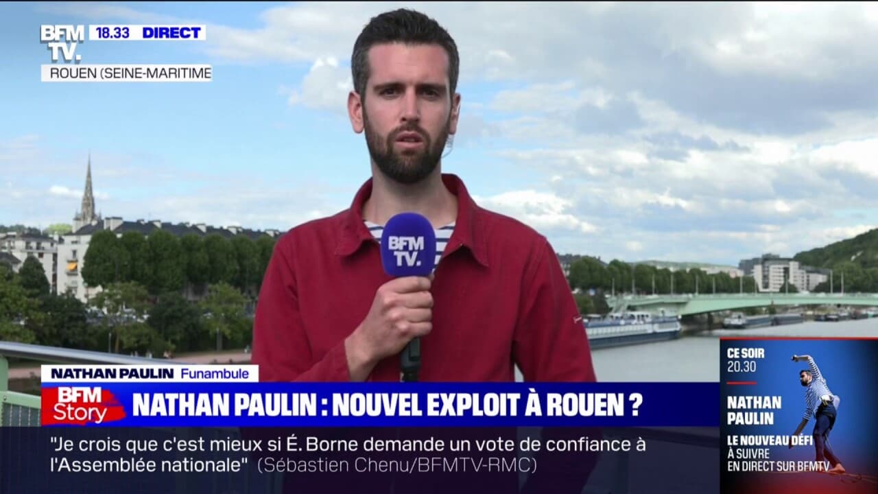 Nathan Paulin, funambule: "Dans cette traversée à Rouen il y a une ...