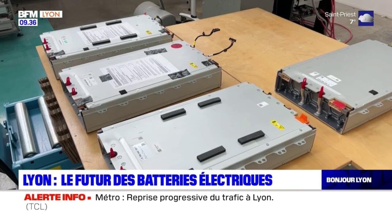 Lyon: une entreprise utilise les batteries usagées pour recharger les ...