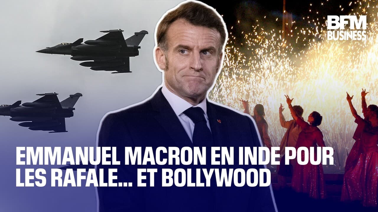 Emmanuel Macron en Inde pour les Rafale… et Bollywood