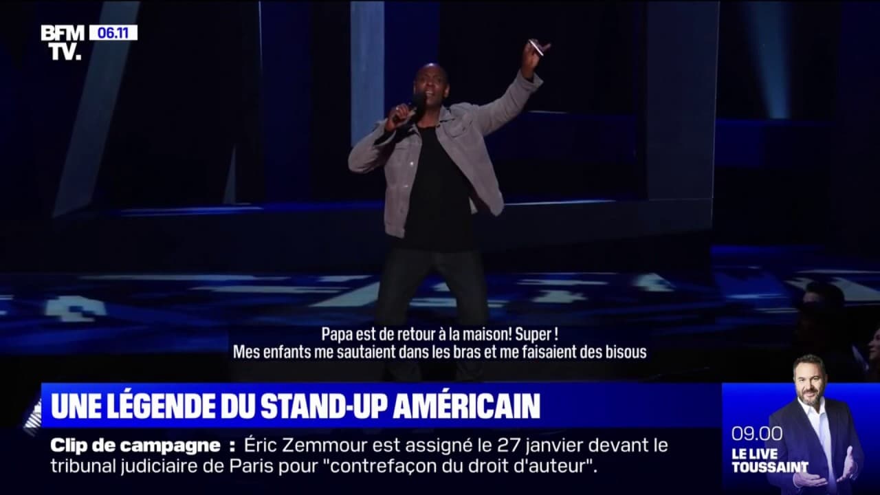 L'humoriste américain Dave Chappelle se produit à l'Apollo Théâtre et ...