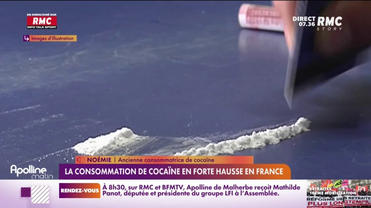 La consommation de cocaïne en forte hausse en France