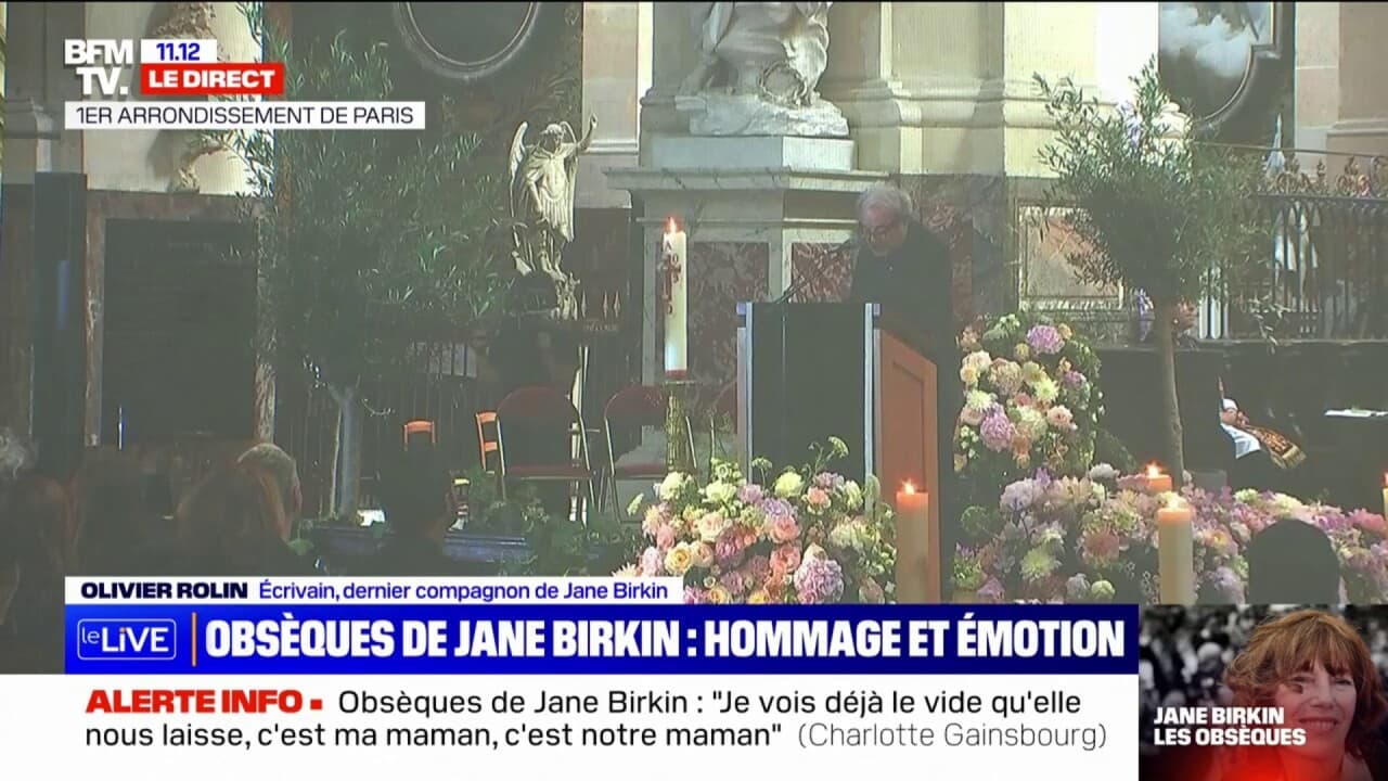 The tribute of the last companion of Jane Birkin, the writer Olivier ...