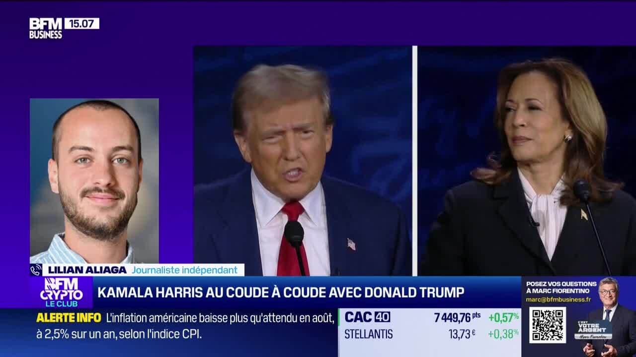 Kamala Harris au coude à coude avec Donald Trump