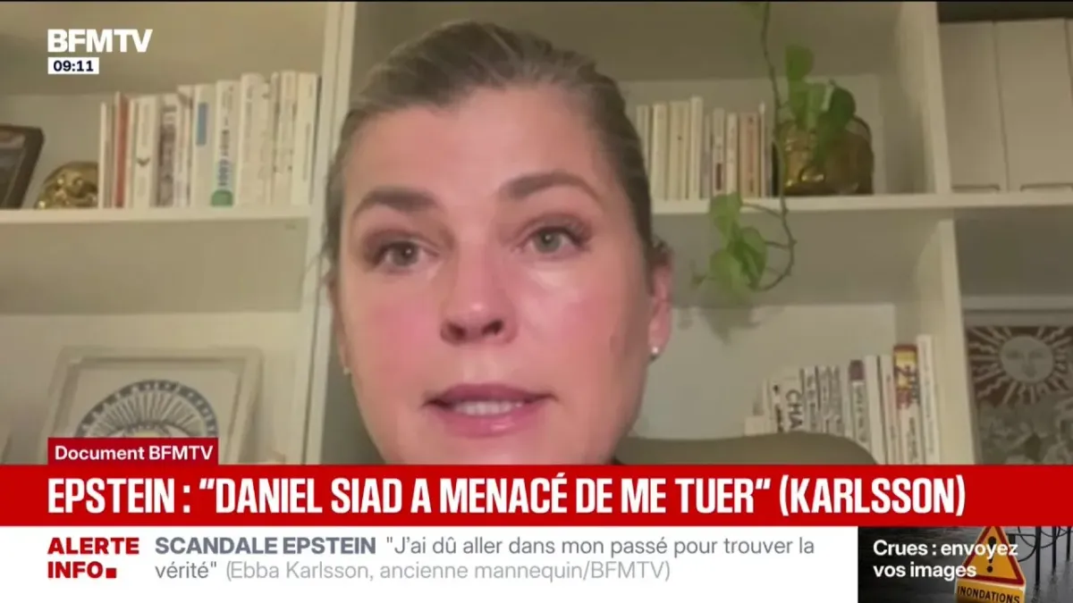 Ebba Karlsson, victime présumée d'un viol de la part de Daniel Siad ...