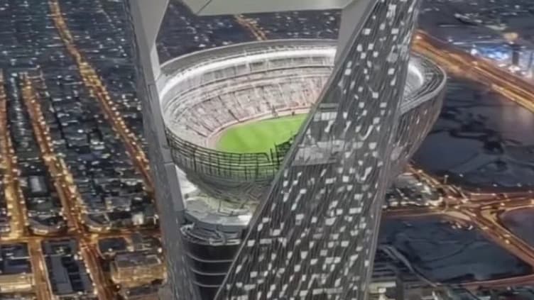 Oui, l'Arabie saoudite rêve d'un stade aérien à 350m de haut mais la ...