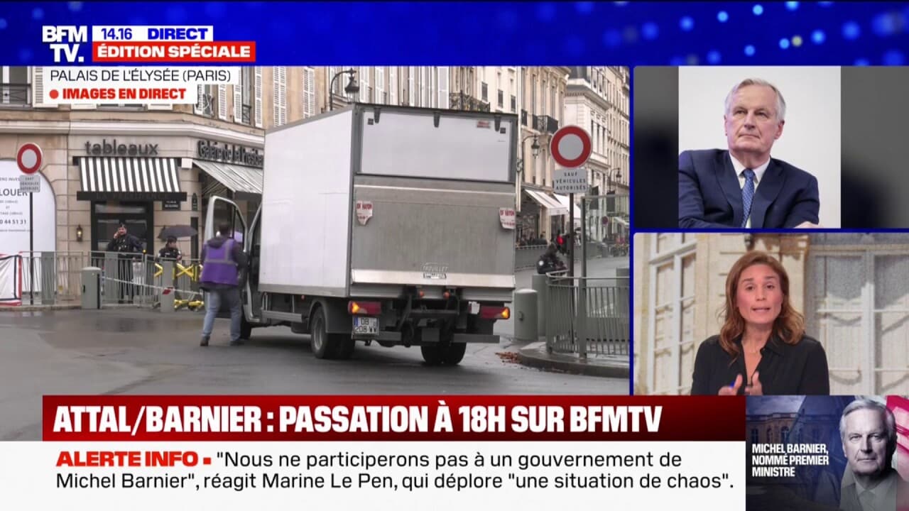 Matignon: la passation entre Gabriel Attal et Michel Barnier aura lieu ... Matignon: la passation entre Gabriel Attal et Michel Barnier aura lieu ...