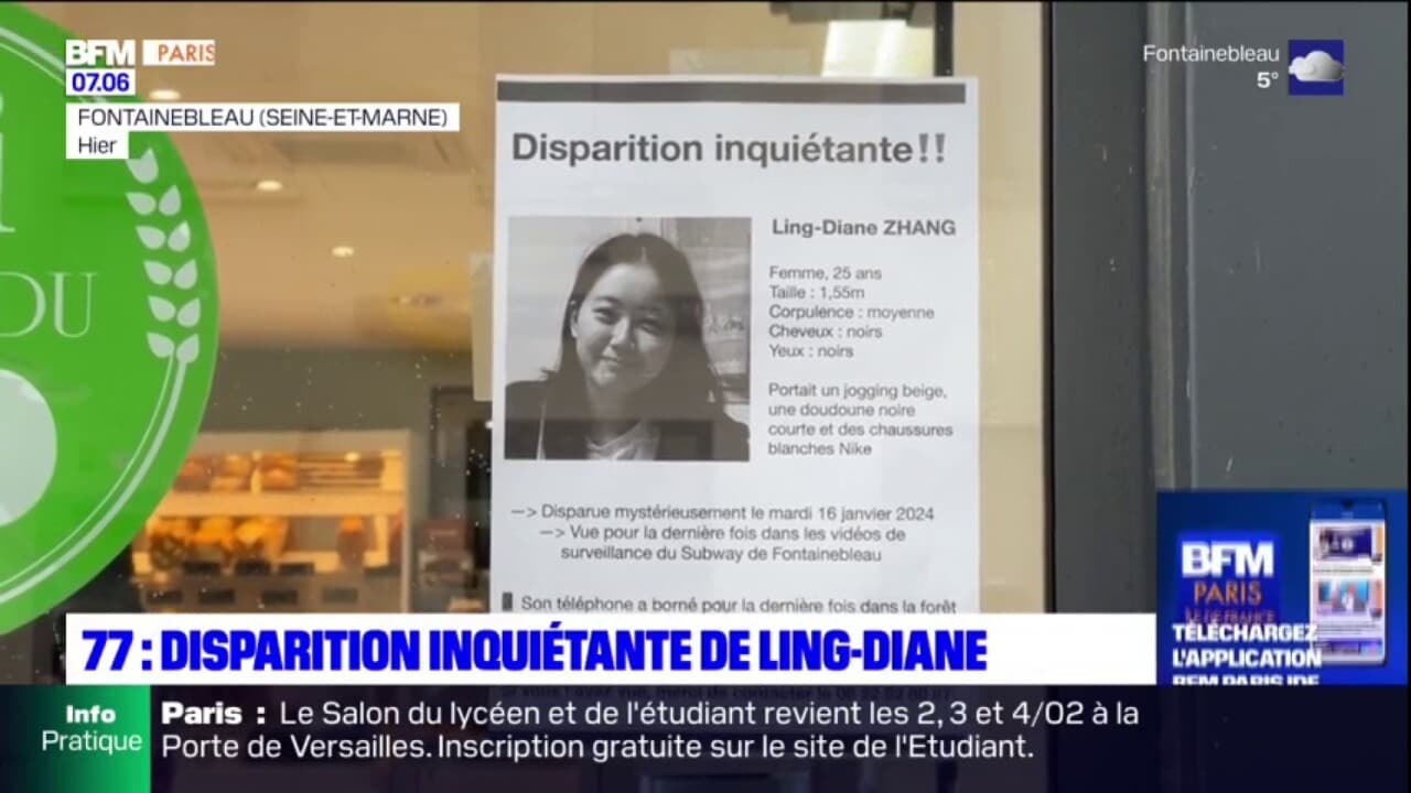 Fontainebleau: disparition inquiétante de Ling-Diane, étudiante en médecine