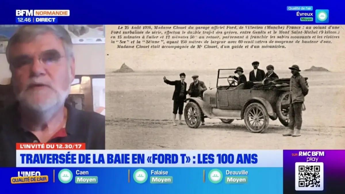 Manche: il y a 100 ans, les époux Clouet traversaient la baie du Mont ...