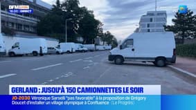 Gerland : jusqu'à 150 camionnettes le soir