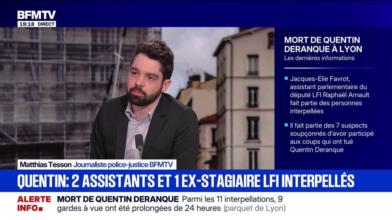 Mort de Quentin à Lyon: Jacques-Eli Favrot, un des assistants ...