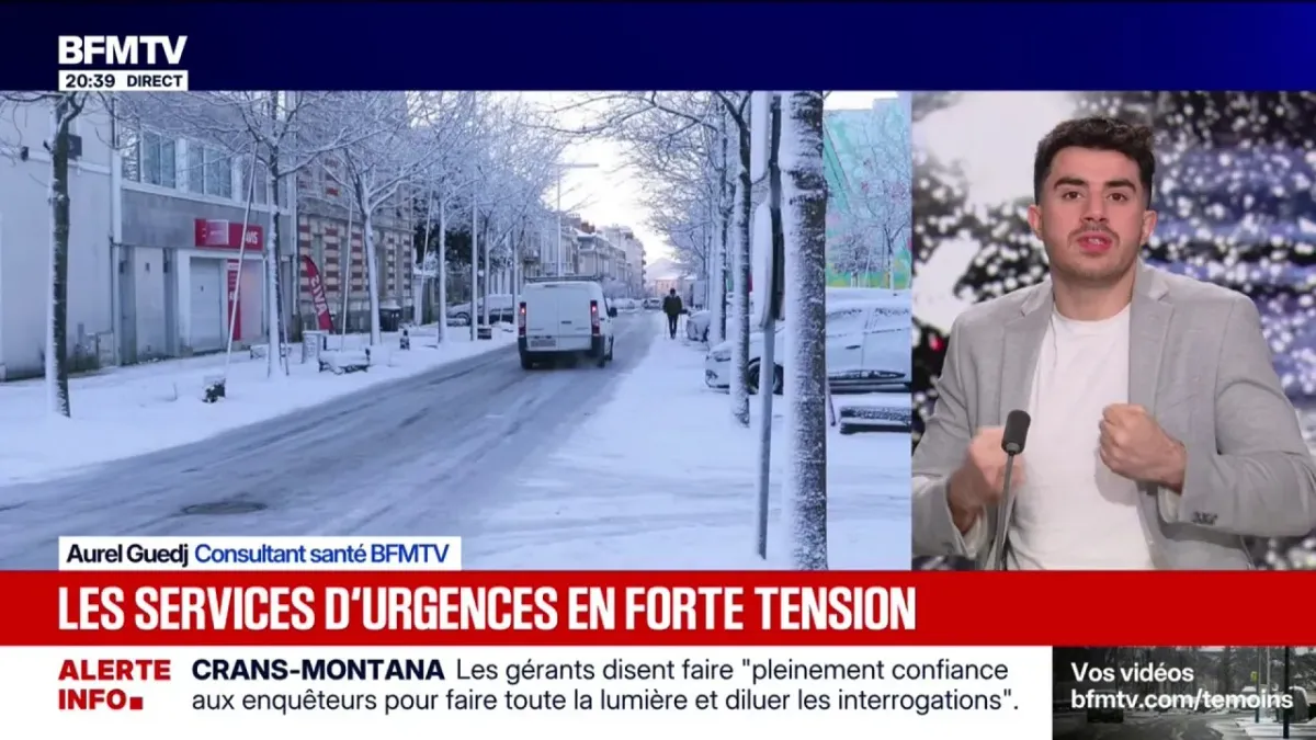 Grève, neige: les services d'urgences sont en forte tension depuis ce ...