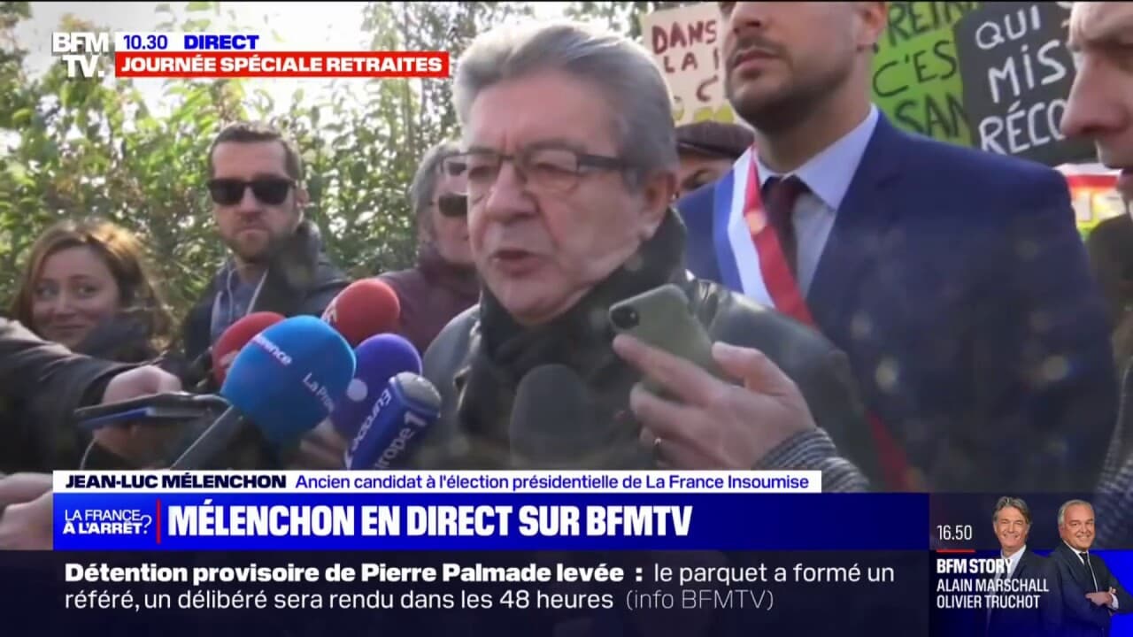 Réforme des retraites: Jean-Luc Mélenchon évoque un "immense bras de ...