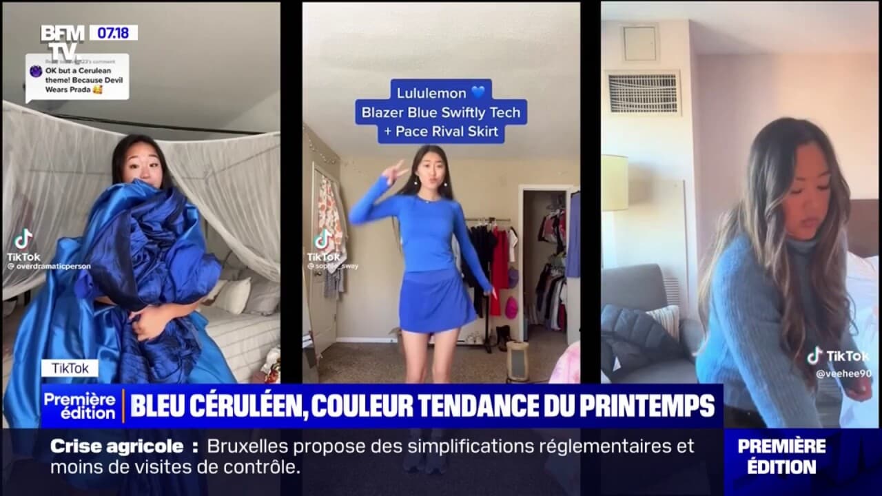 Le bleu céruléen sera la couleur tendance du printemps pour le prêt-à ...
