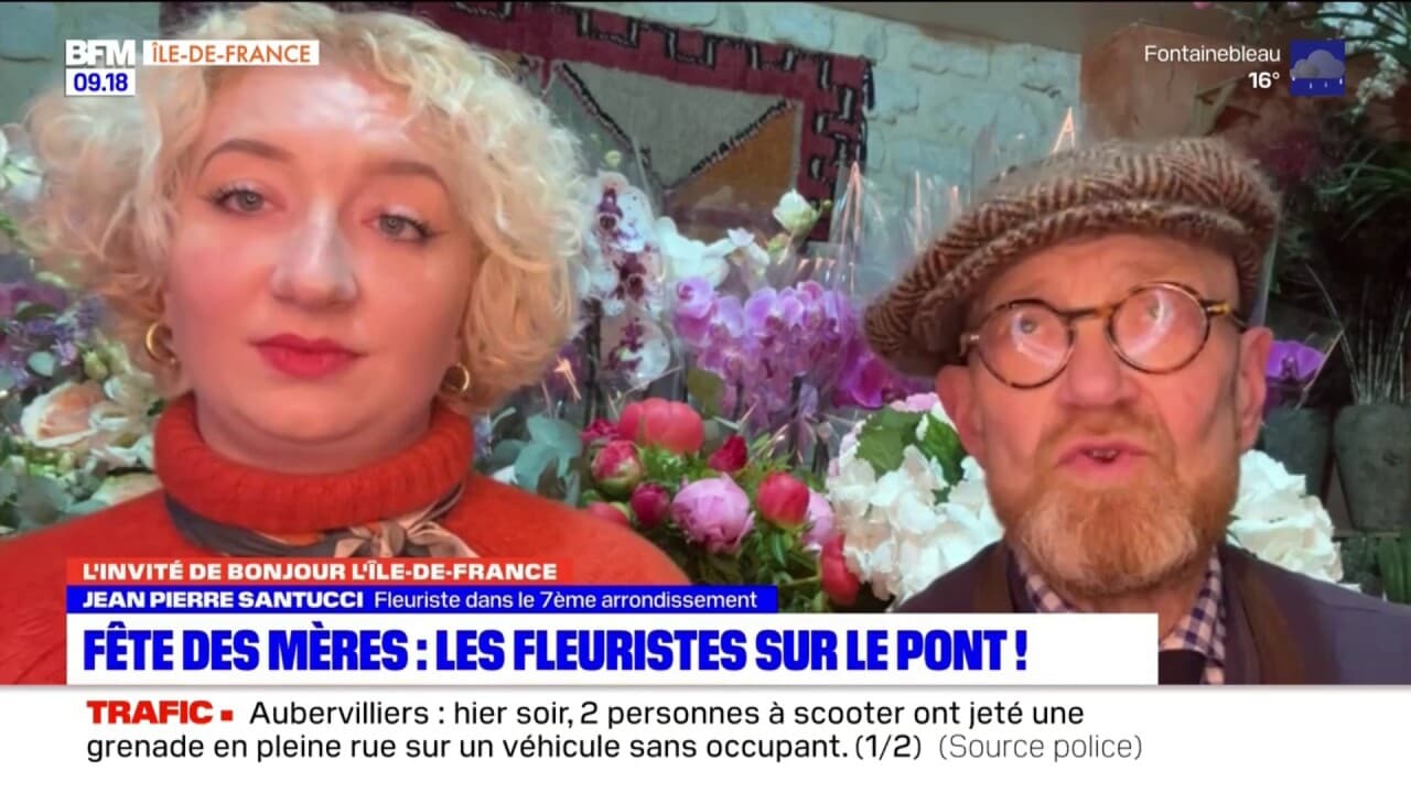 Paris: les fleuristes se préparent avant le boom de la fête des mères