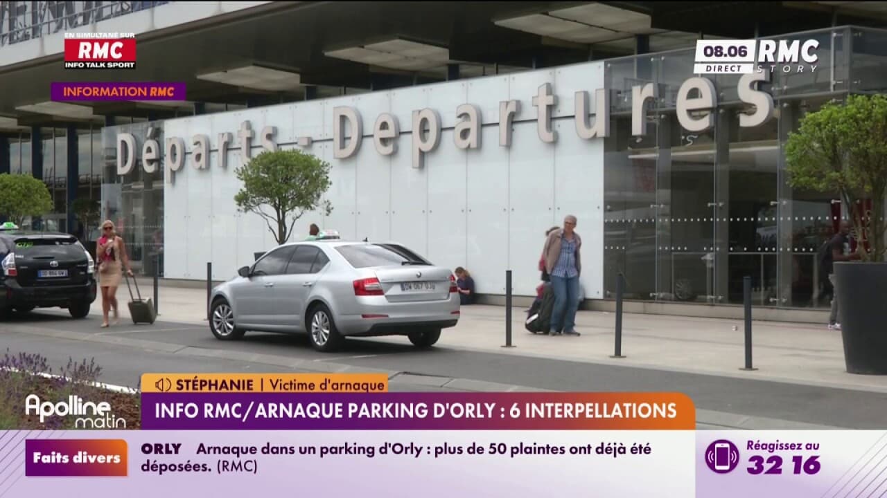 Info RMC- Arnaque parking d'Orly: six personnes interpellées
