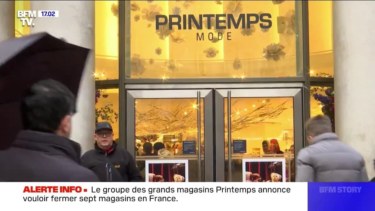 Le groupe de grands magasins Printemps annonce vouloir fermer sept ...