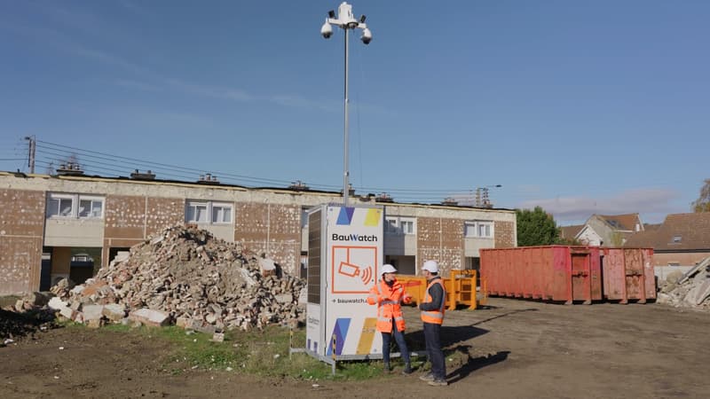 Bauwatch : une tour de vidéosurveillance intelligente et autonome qui ...