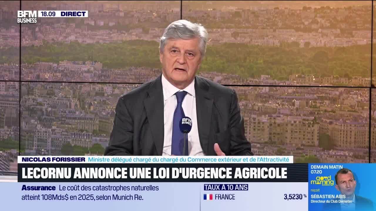 Nicolas Forissier est l'invité du 18/19