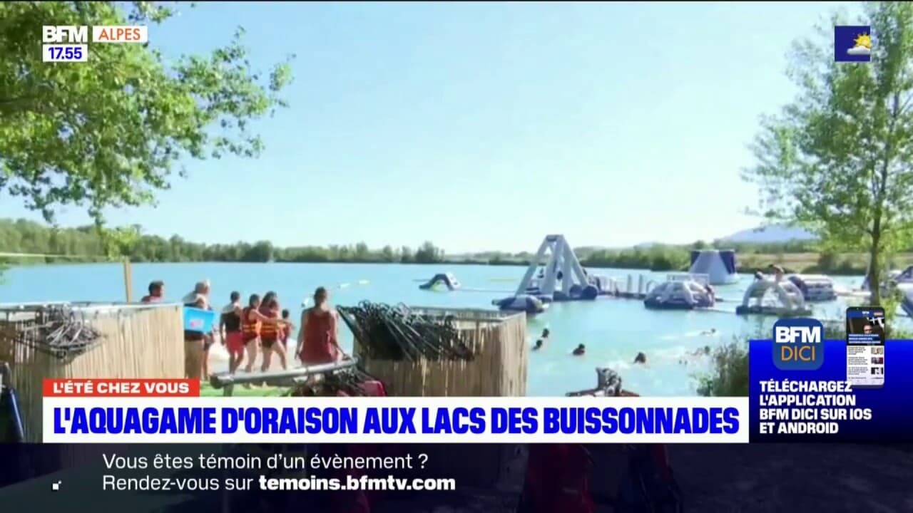 L'été chez vous: l'aquagame d'Oraison aux lacs des Buissonnades dans ...