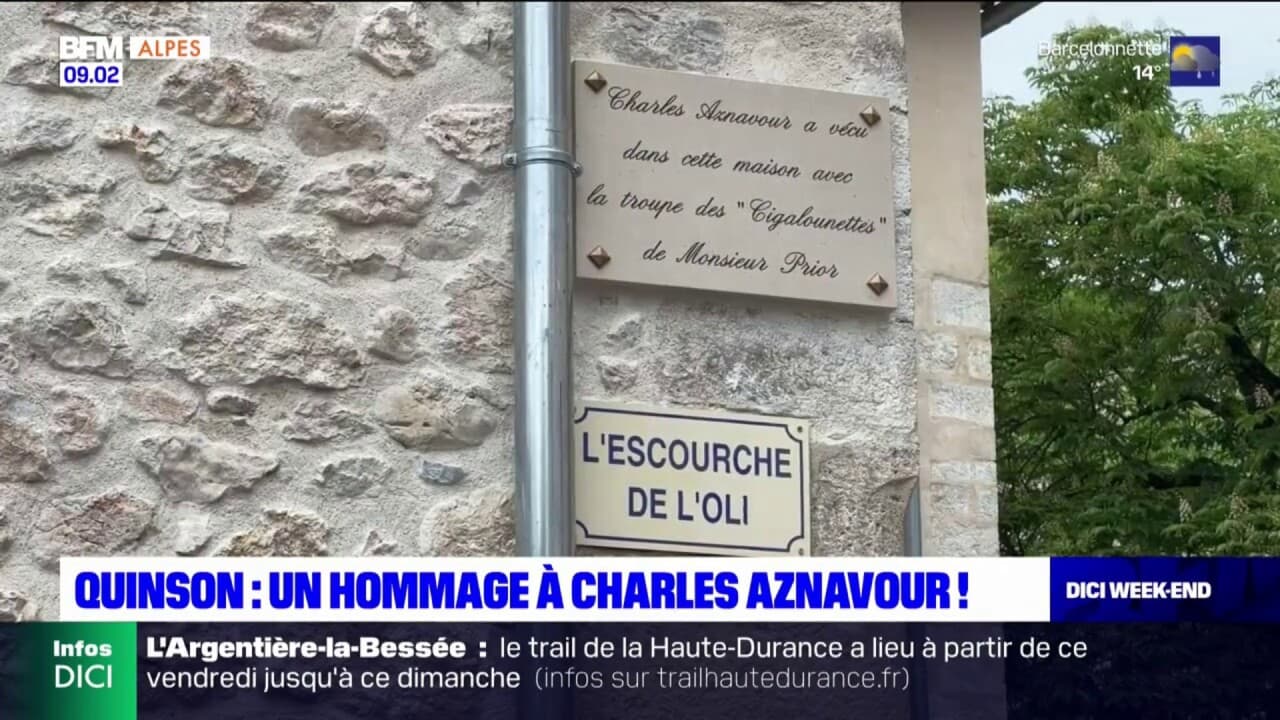 Alpes-de-Haute-Provence: une plaque en hommage à Charles Aznavour ...
