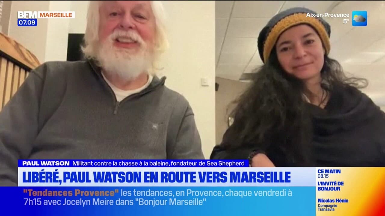 Libération de Paul Watson: le militant écolo en route vers Marseille