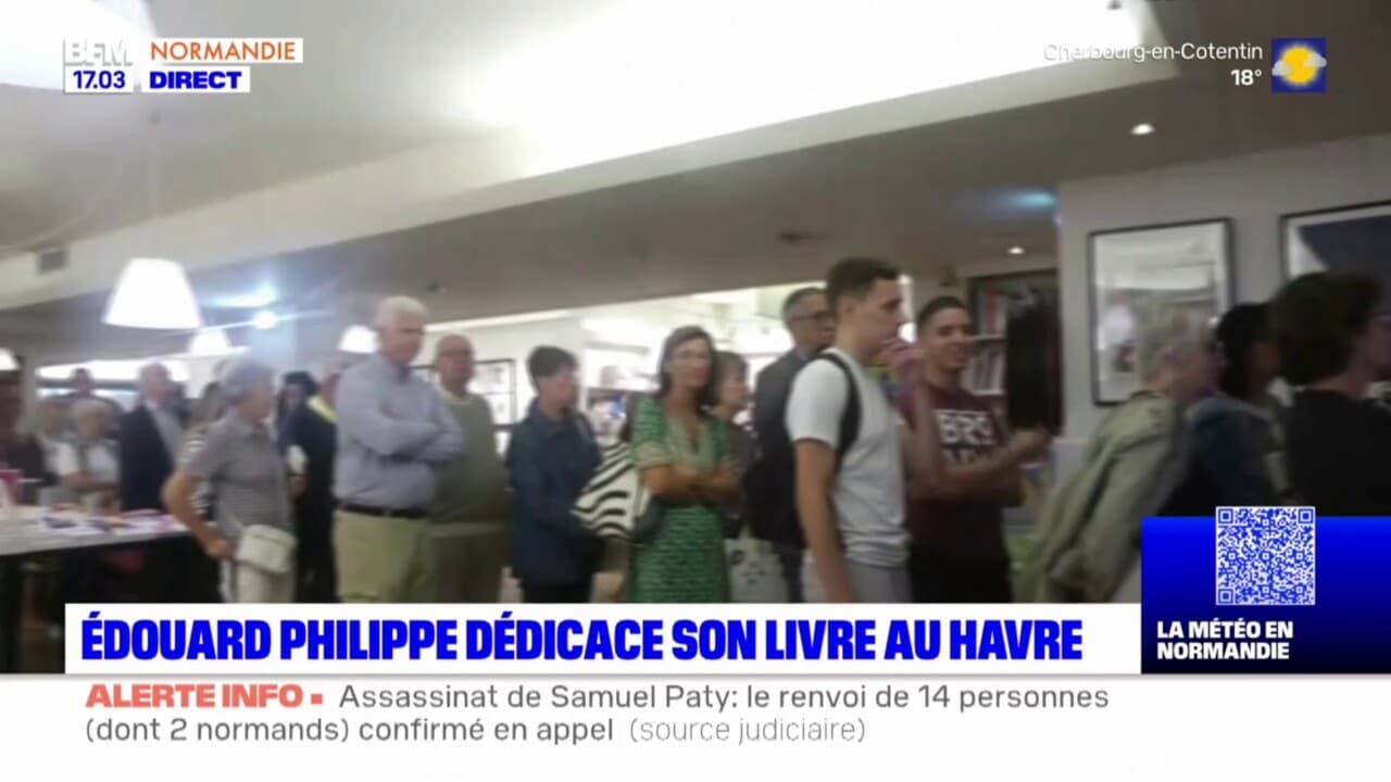 Le Havre: Édouard Philippe en dédicace pour son dernier livre, Le Havre: Édouard Philippe en dédicace pour son dernier livre,