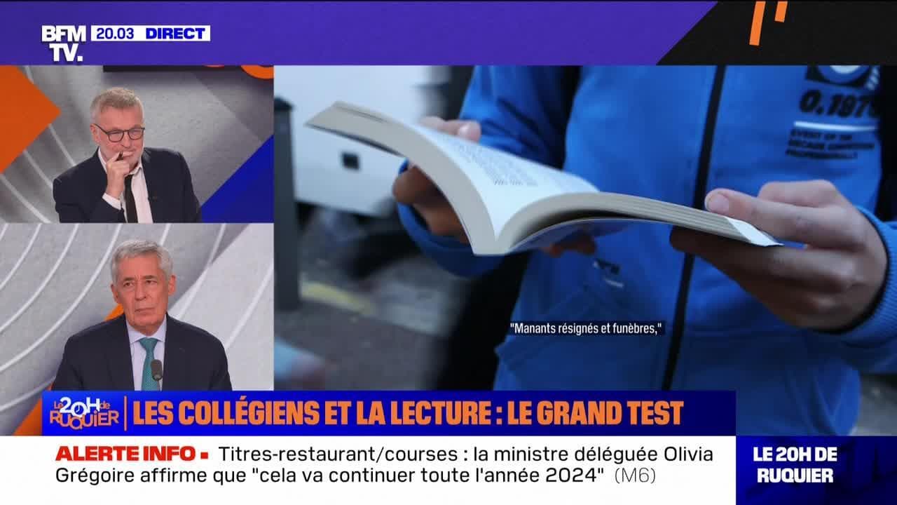 Le 20h de Ruquier – Les collégiens et la lecture : le grand test - 14/11