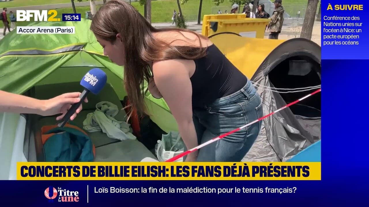 Concerts de Billie Eilish à Paris: des fans sont déjà présents sur place