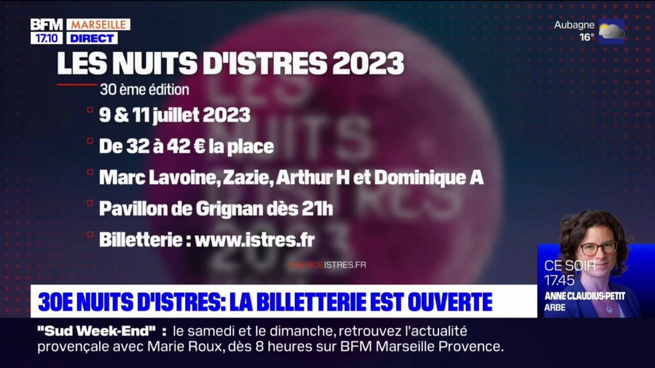 La billetterie est ouverte pour la 30e édition des Nuits d'Istres