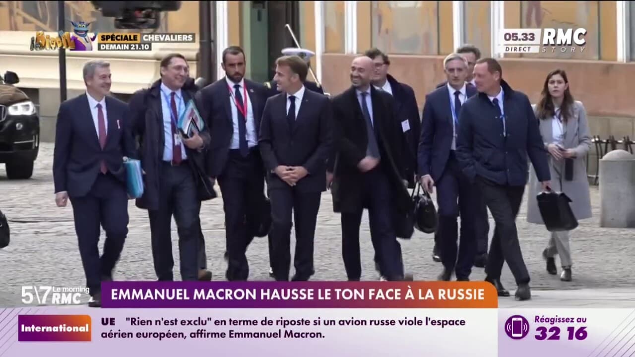 Emmanuel Macron hausse le ton face à la Russie
