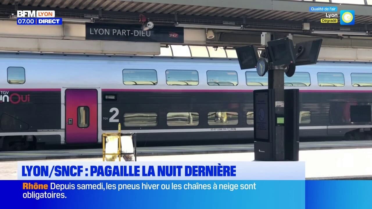 Lyon/SNCF : pagaille sur les rails la nuit dernière
