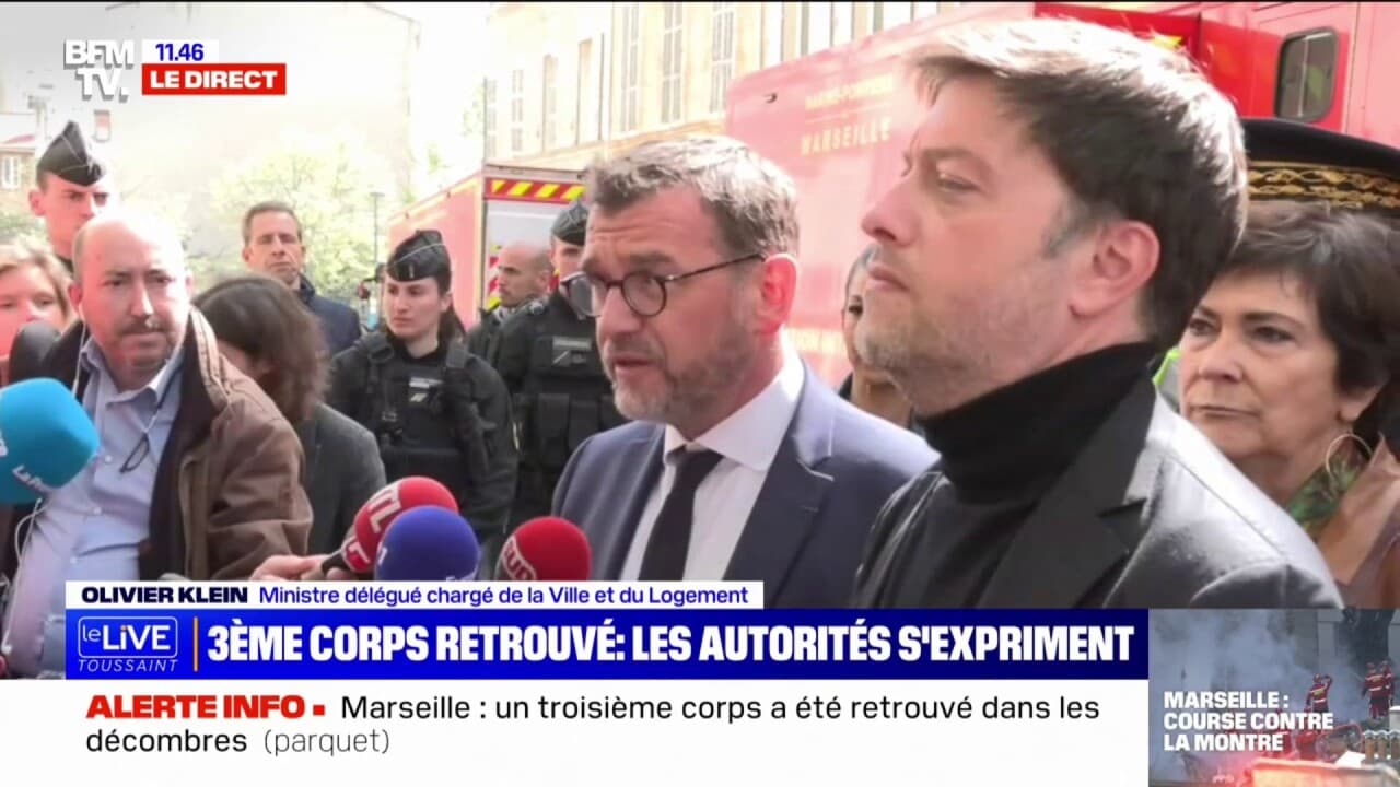Olivier Klein (ministre du Logement) à Marseille: "L'espoir de retrouver des survivants est ...